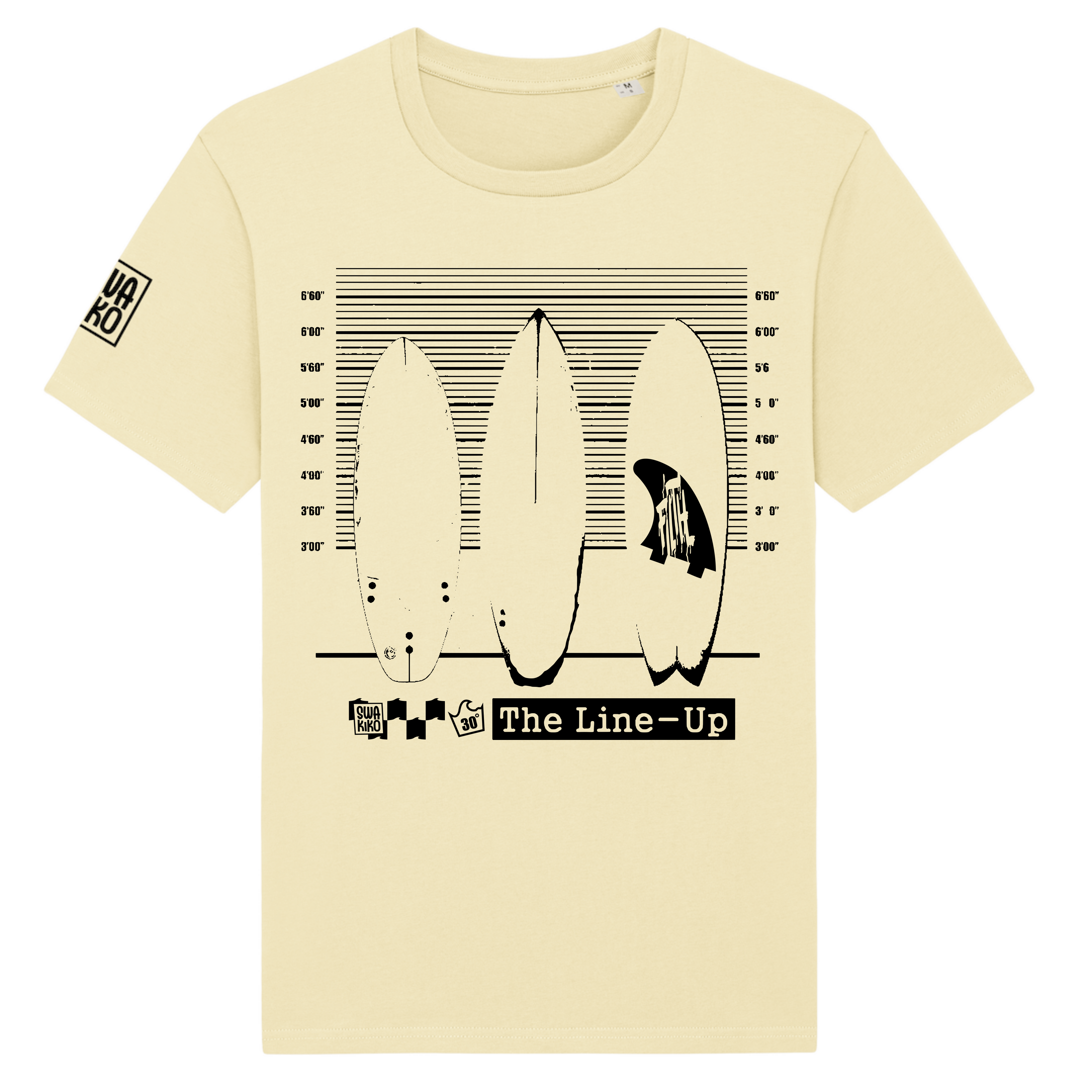 Surfer's Style T-shirt: Three Surfboards in Lineup - Unique Design for ...